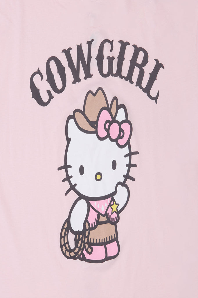 Hello Kitty Cowgirl Graphic Boyfriend Tee – West49
