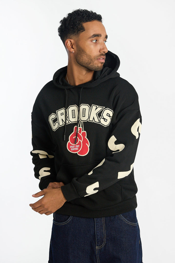 Mens Crooks & Castles Boxing Hoodie – West49