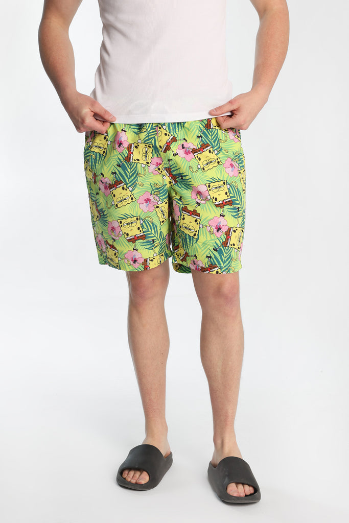 Short de bain floral Bob l'éponge 7" – West49