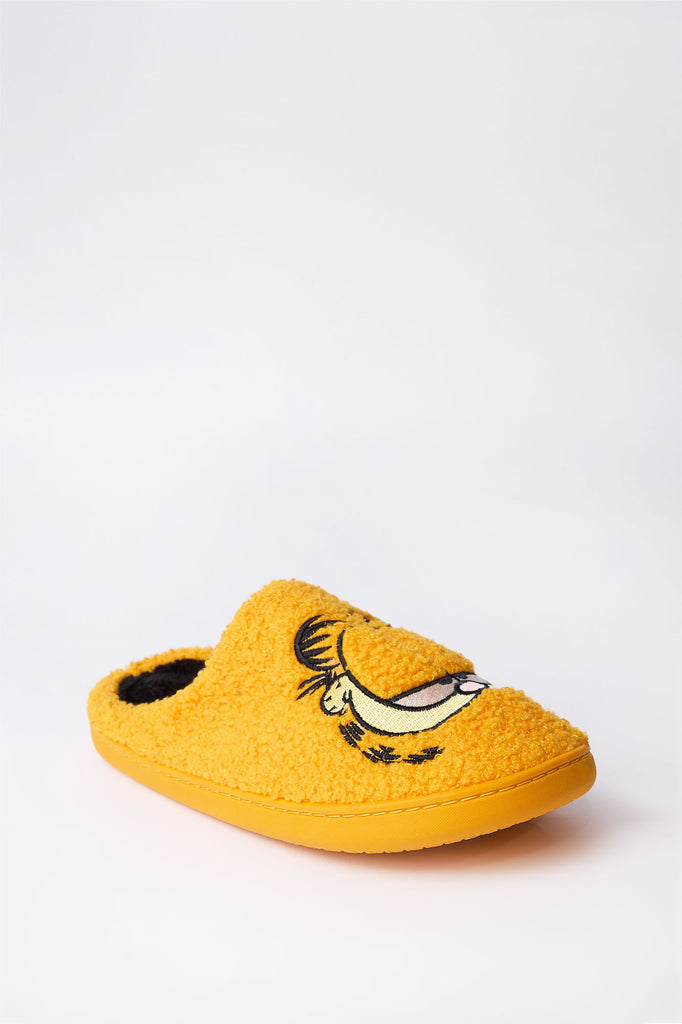 Mens Garfield Plush Slippers – West49