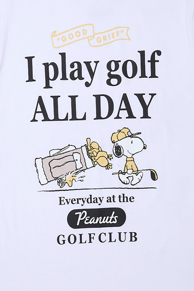 T-shirt coupe boyfriend imprimé Golf Club Peanuts – West49 | Amnesia